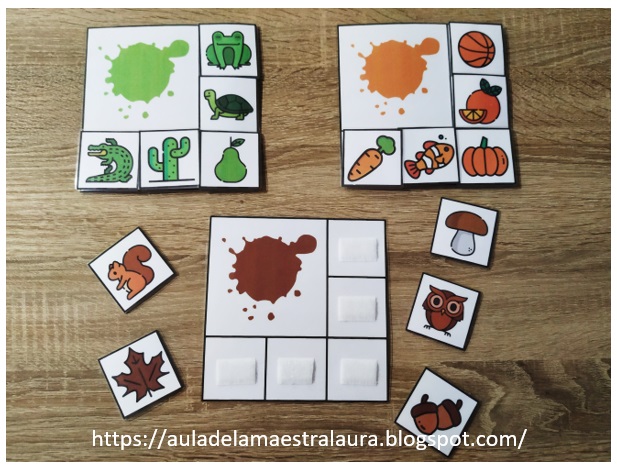 Aula de la maestra Laura: Asociación de colores