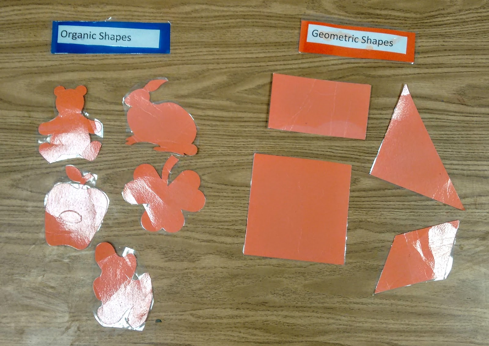 Ms. Woody's Room of Art: Geometric Shapes and Organic Shapes