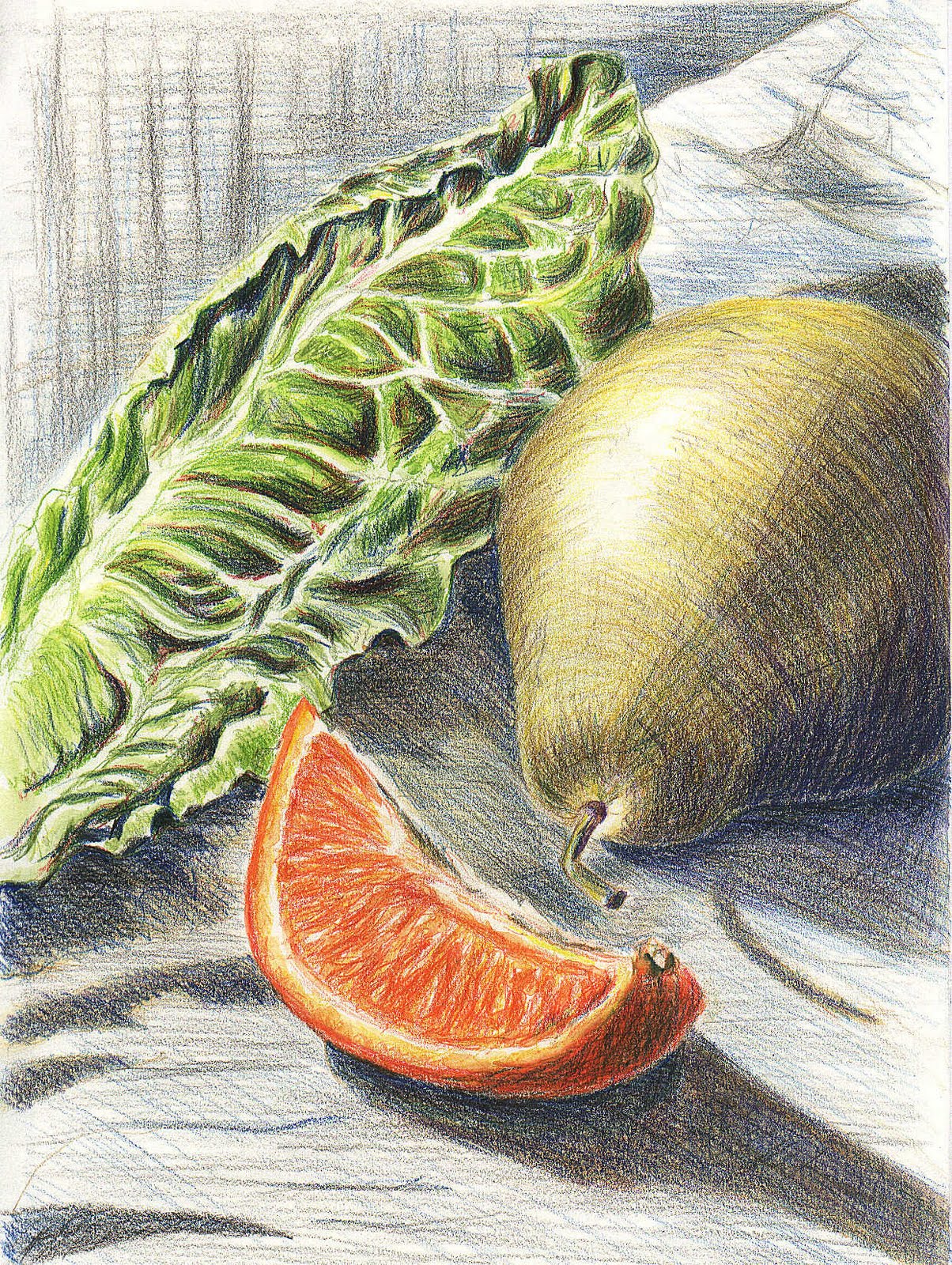 annidraw: Drawing fruit and vegetables in colour