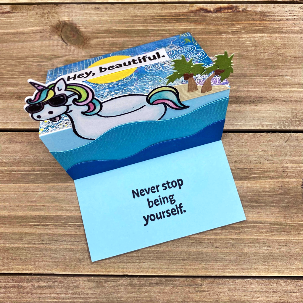 Easy Summer Easel Card ~ Nadine Carlier