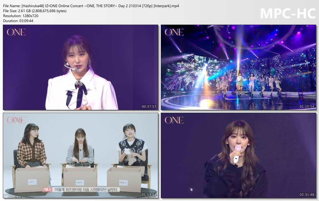 IZ*ONE Online Concert ~ONE, THE STORY~ 210313/14 (Interpark) - Hashiruka48