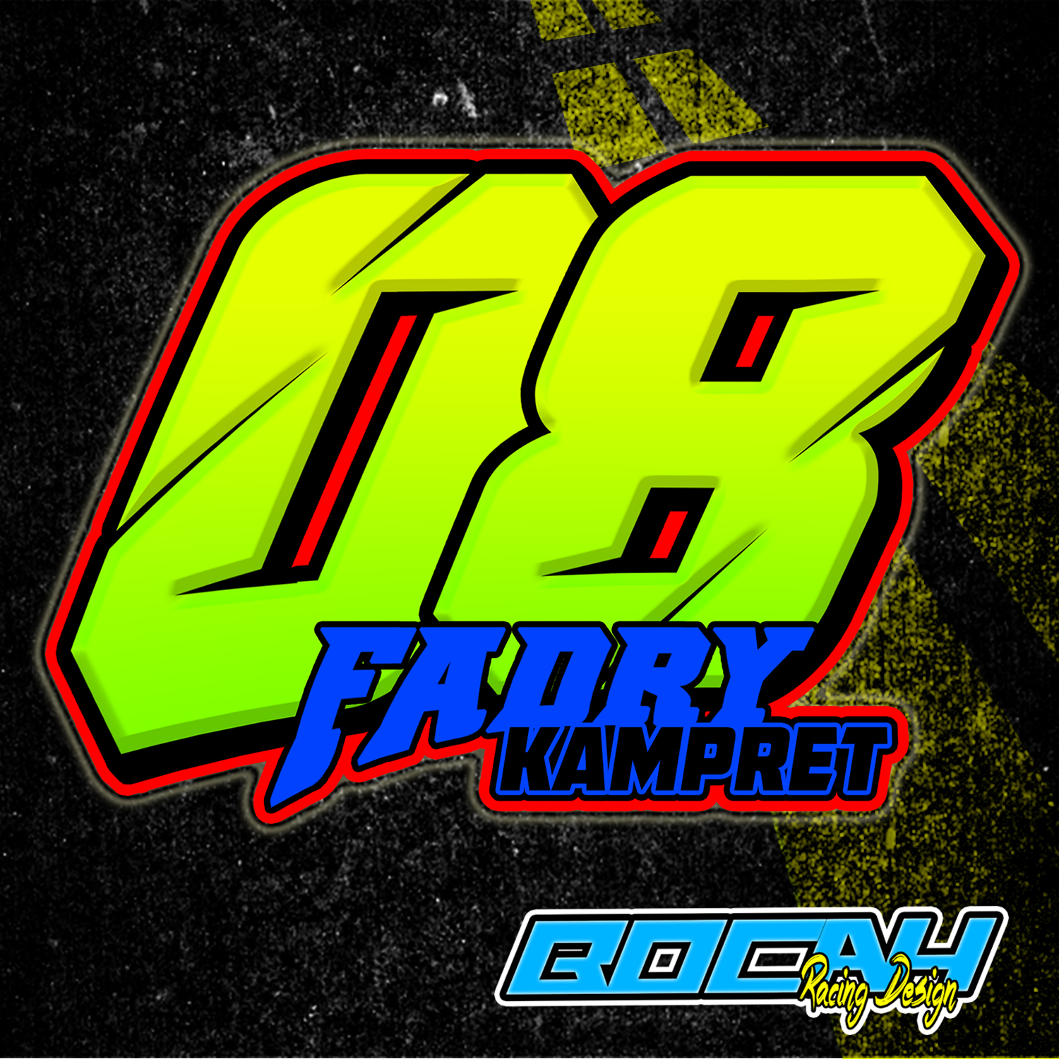 Bocah Racing Design: DESAIN NOMOR START BY BOCAH RACING DESIGN