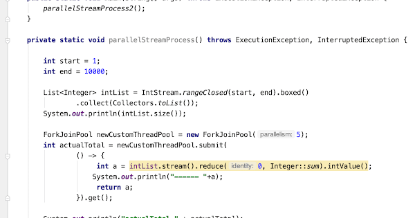 Java 8 Parallel Streams - Custom Thread Pools Examples | JavaProgramTo.com