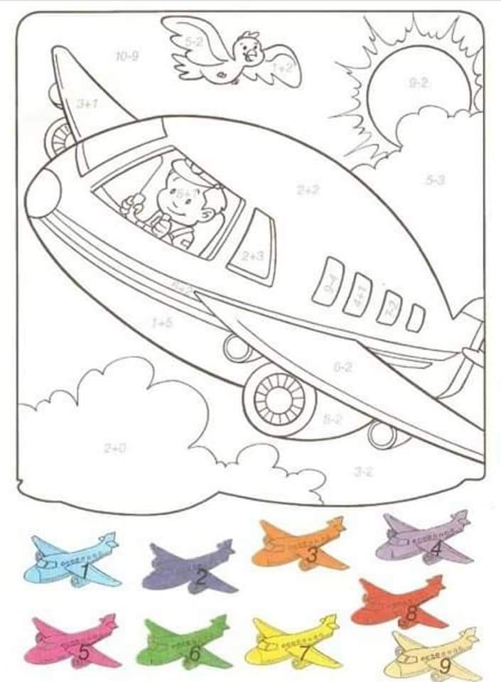 Jocuri pentru copii mari şi mici: Fise de colorat cu meserii si culori