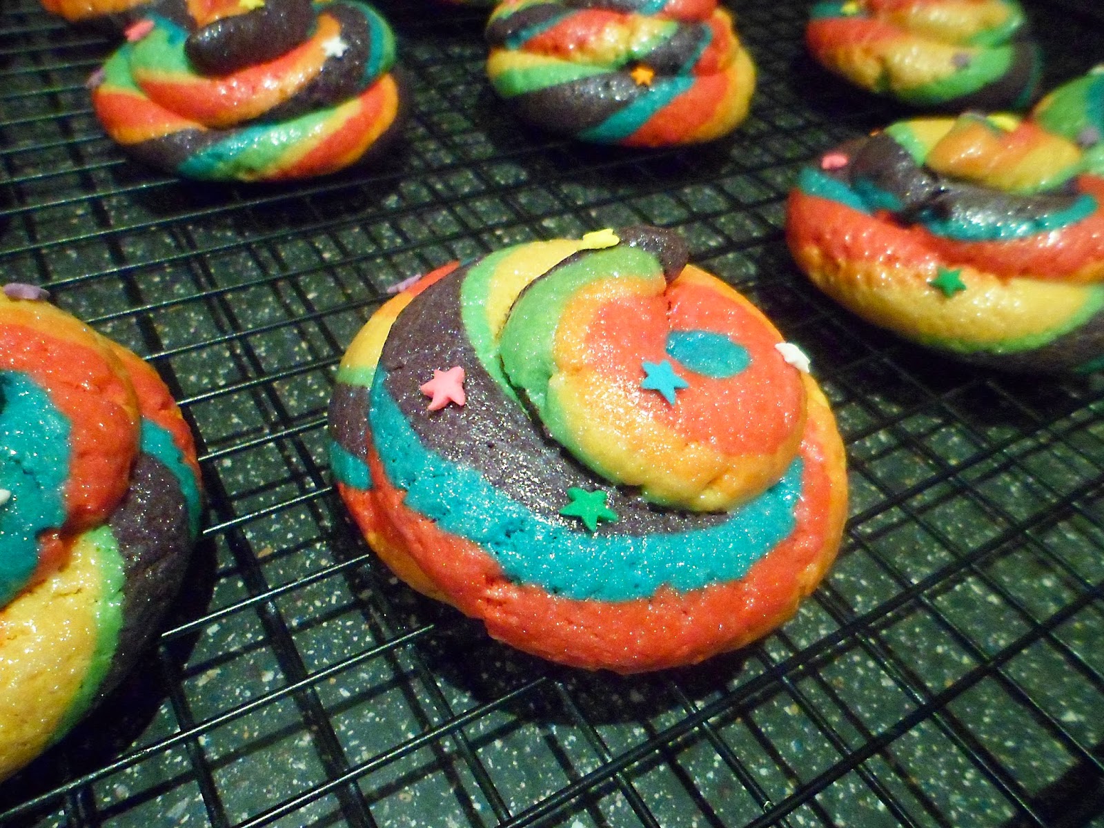 Rainbow Unicorn Poop Cookies