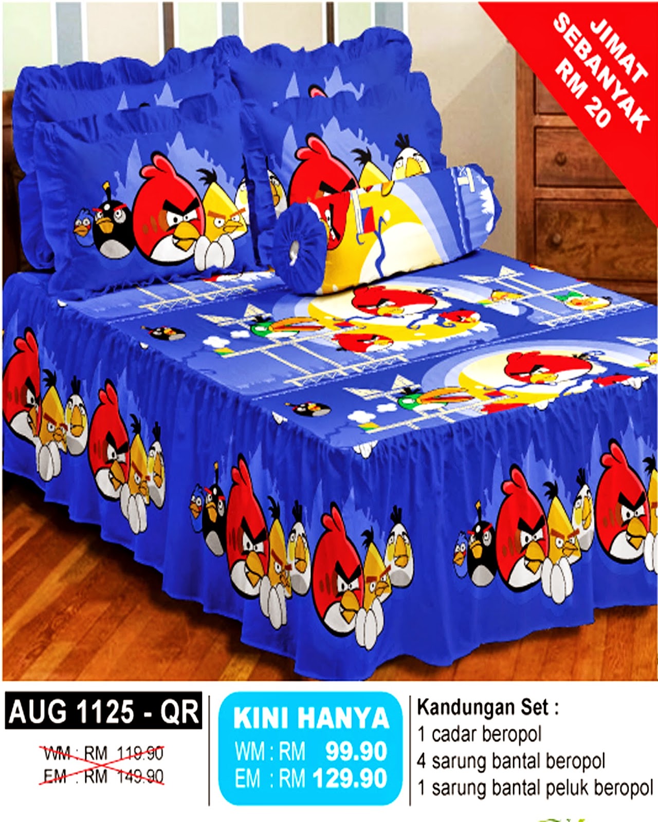 Cadar Asmida: SET CADAR QUEEN BEROPOL AUG