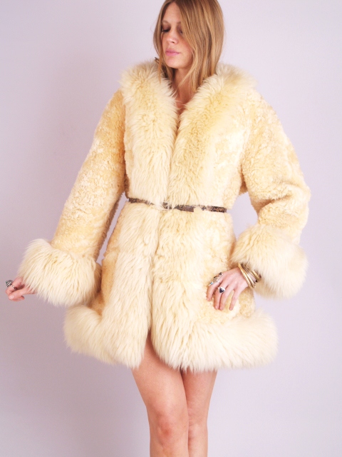 Wardrobot™: 1960's Mongolian Fur Princess Coat