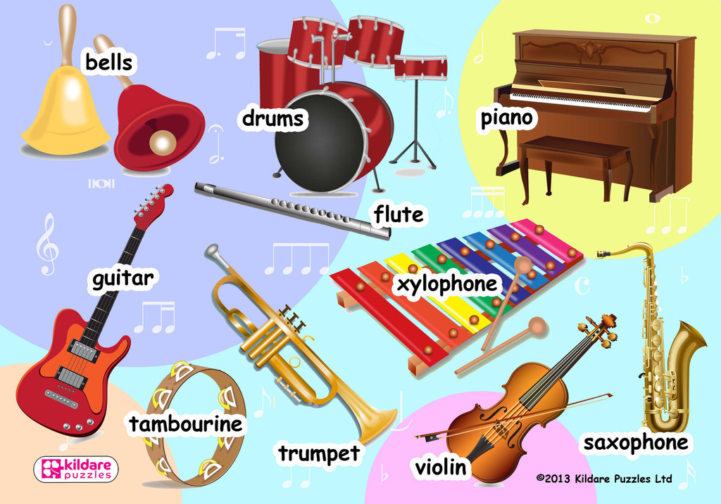 Resources to learn English: Musical instruments