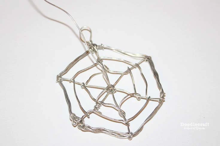 Wire Wrapped Spider Web Necklace!