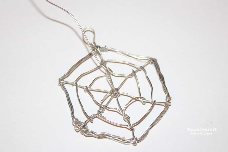 Wire Wrapped Spider Web Necklace!