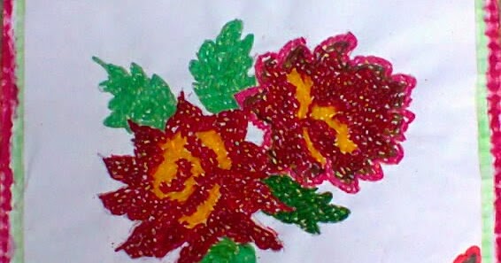 Gambar Mozaik Kolase Bunga Mawar - Gambar Kolase