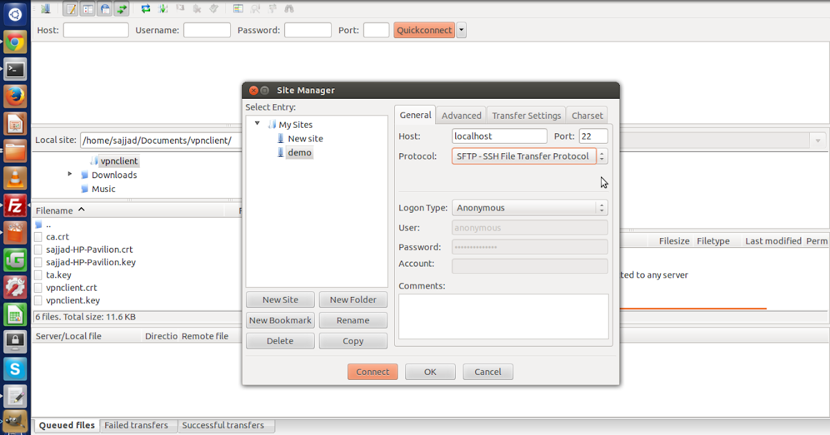 Filezilla sftp server setup - wetvse