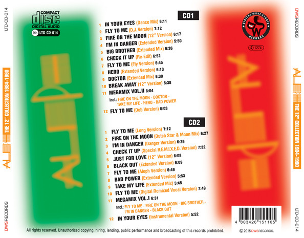 DWSRECORDS: ALEPH - The 12'' Collection 1984-1990 [LTD-CD-014 Silver ...