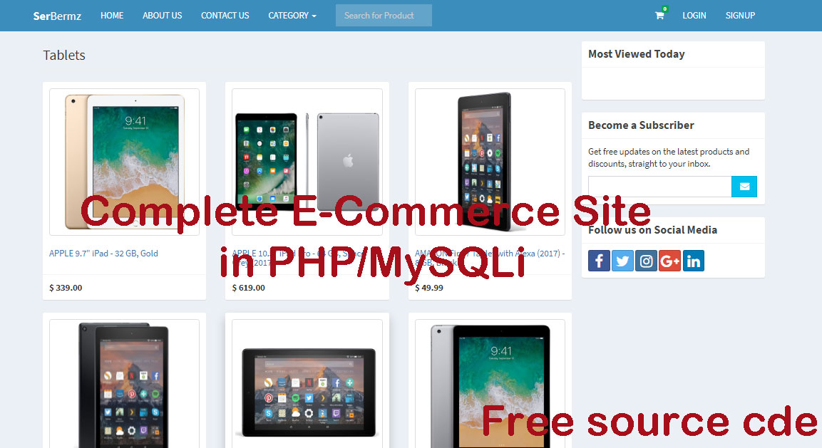 Complete E Commerce Site In Php Mysqli With Source Code Free Source