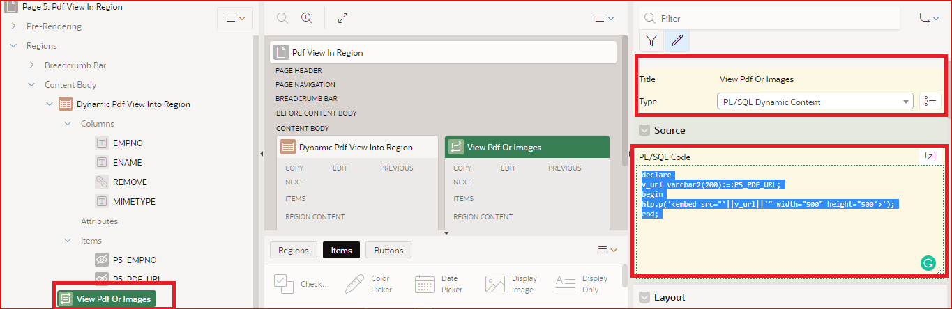 Preview Pdf Image Into A Region In Oracle Apex Javainhand Tutorial