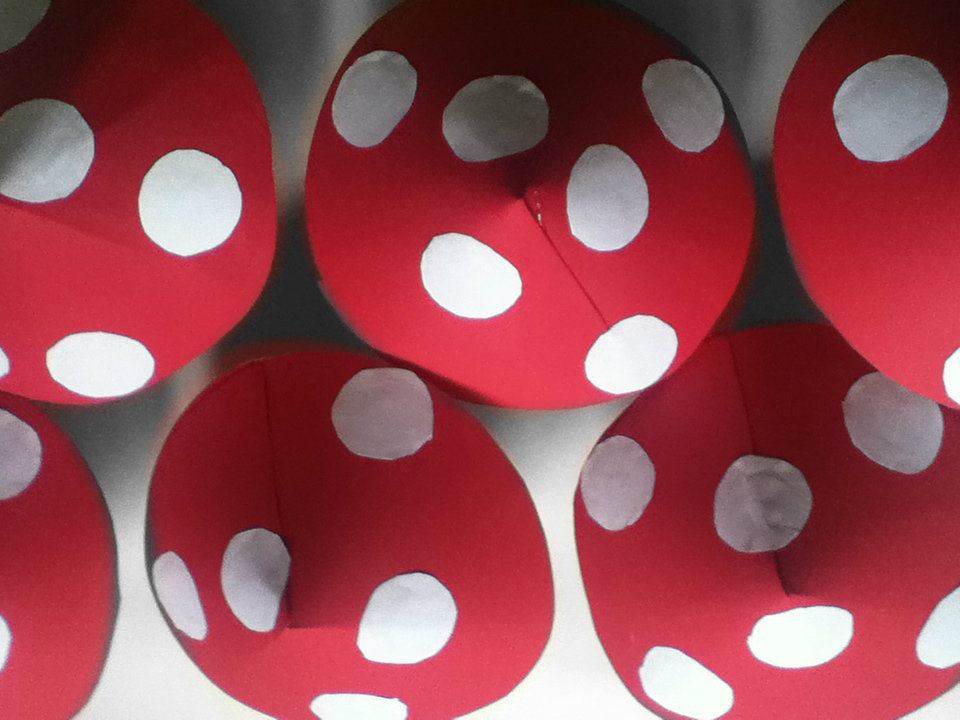 A Minority of One: Paper Toadstools DIY