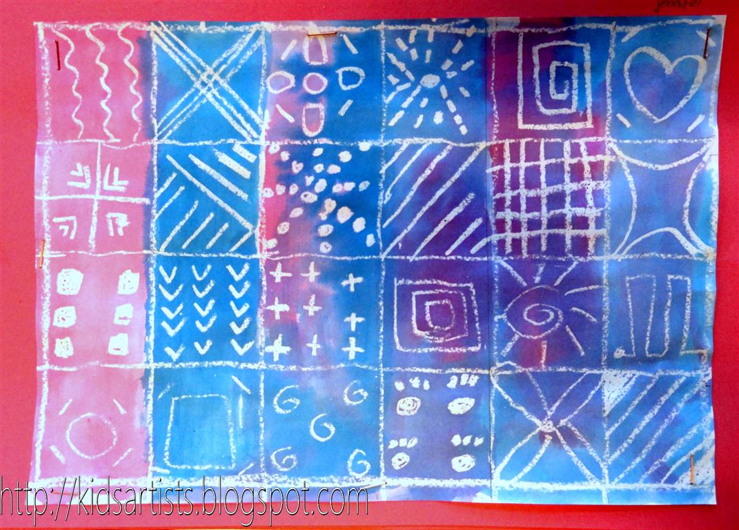 Kids Artists: African adire