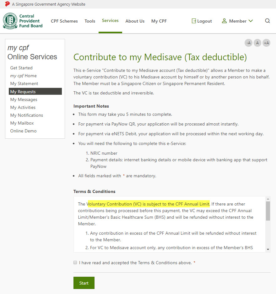 KPO and CZM $$$: Voluntary Contribution (VC) to CPF Medisave for Tax ...