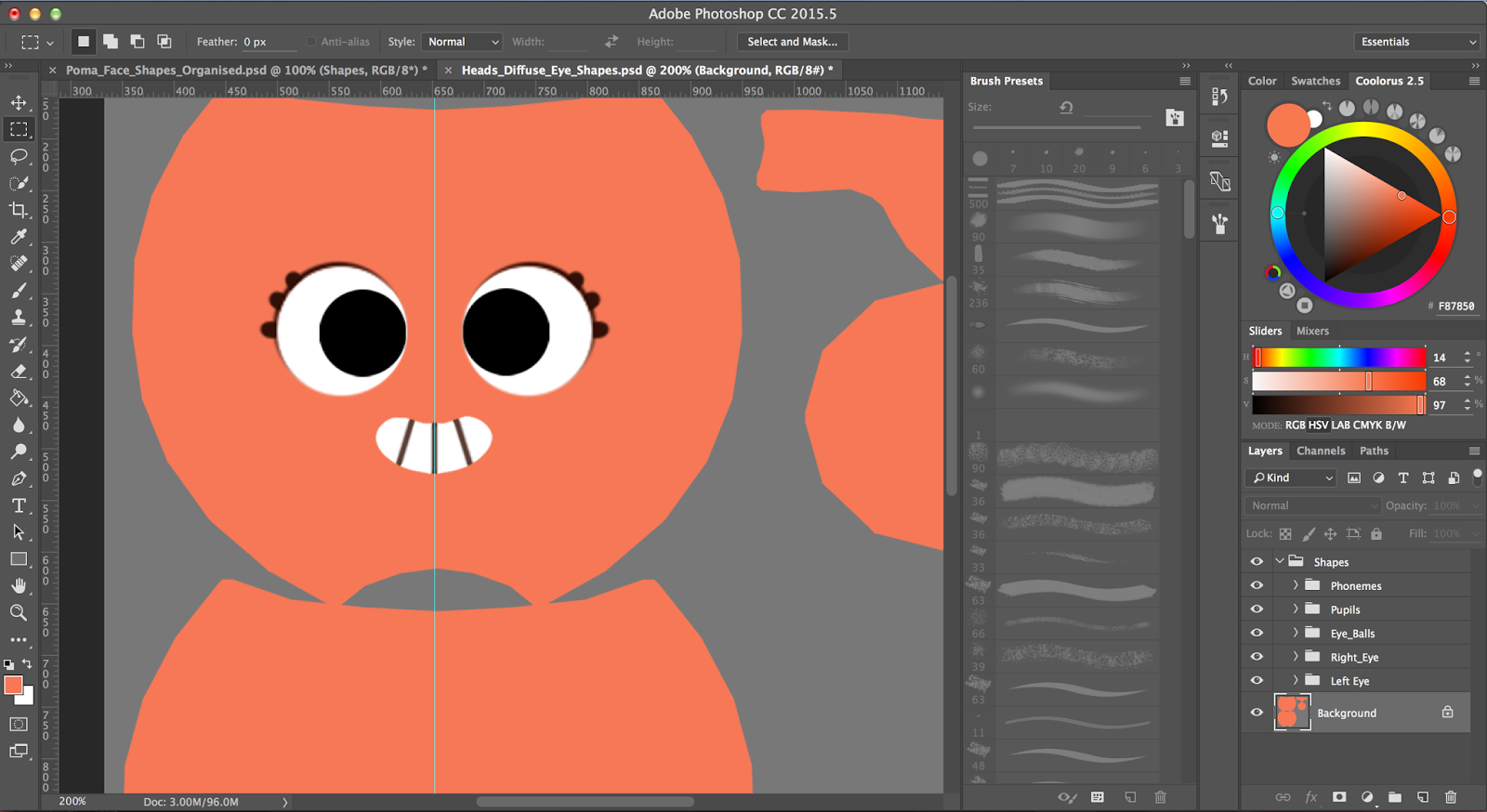 Deanna Crisbacher : Maya Stylisation: 2D Facial Rigging (Part 1)