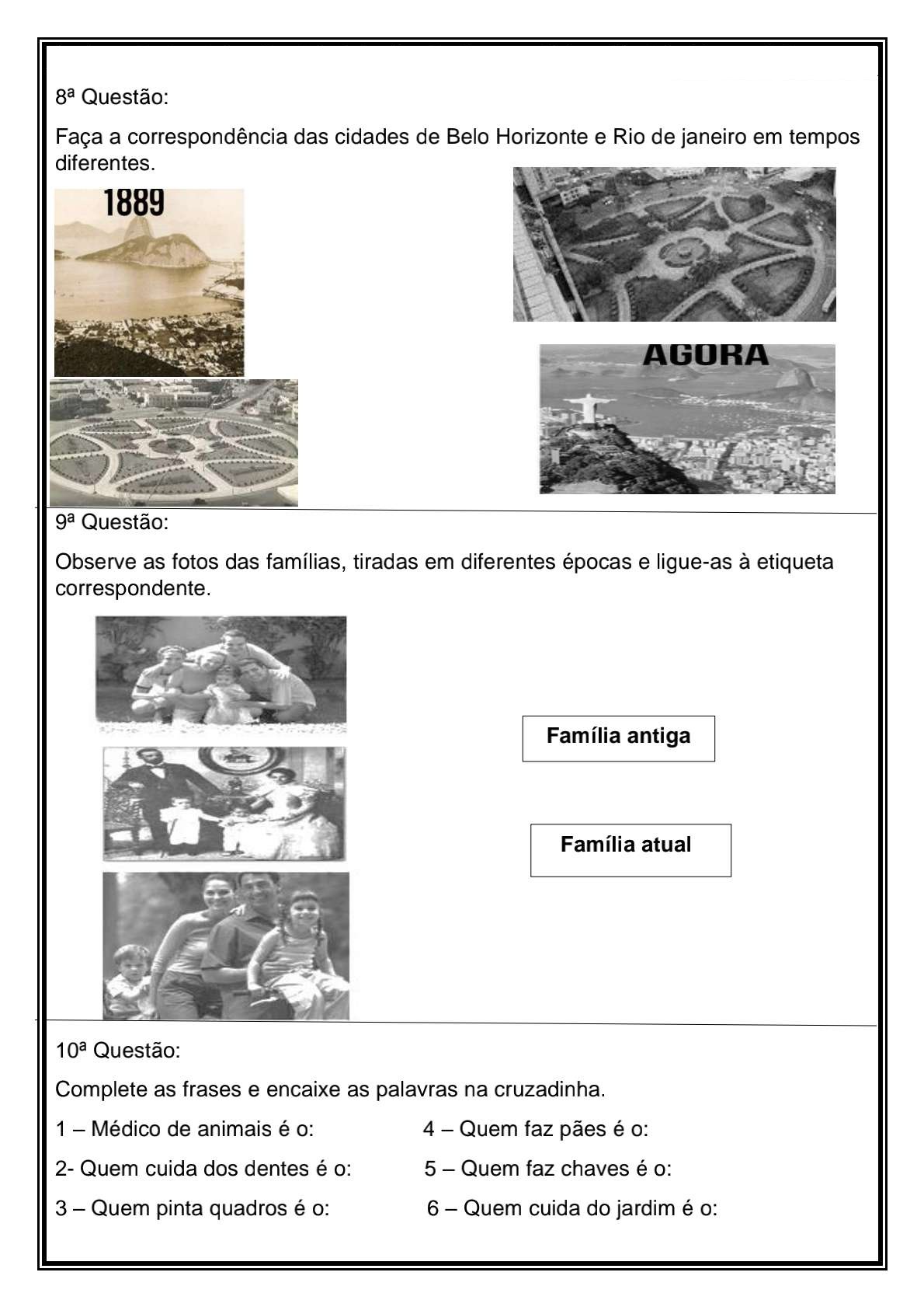 👍história 1º Ano Atividade De História Para Trabalhar No 1º Ano Do