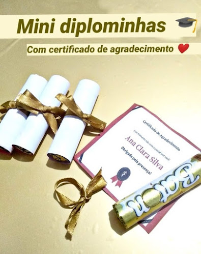 Lembrancinha Mini Diploma com baton - Moldes Grátis - Oficina Criätivos