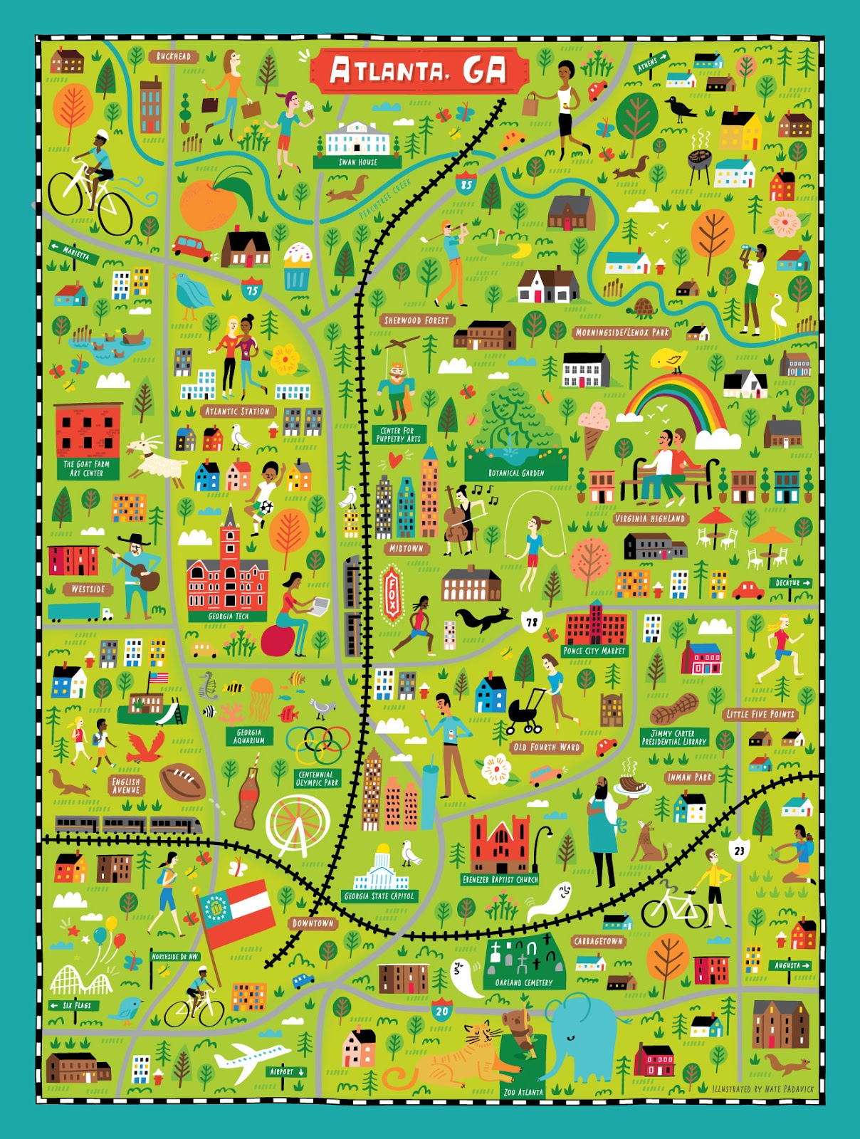 Atlanta Attractions Map