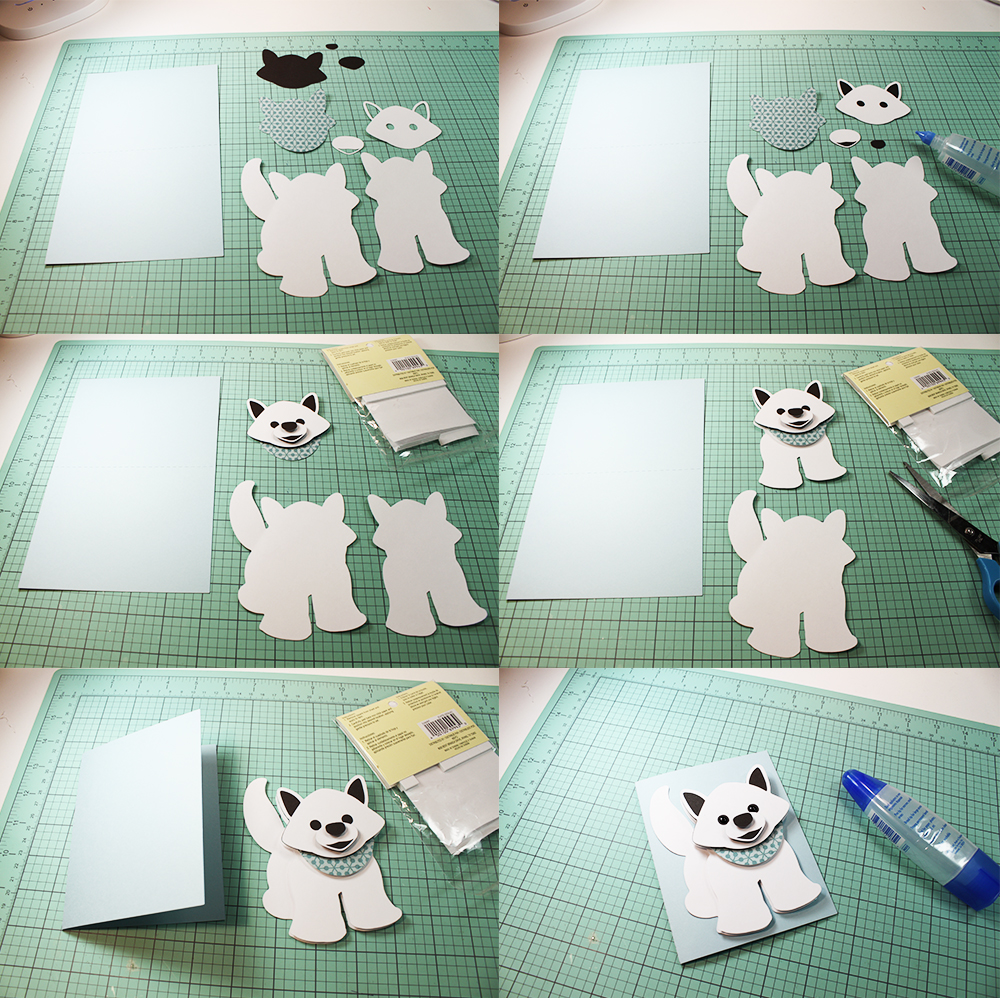 JMRush Designs: Stacked Arctic Fox Card