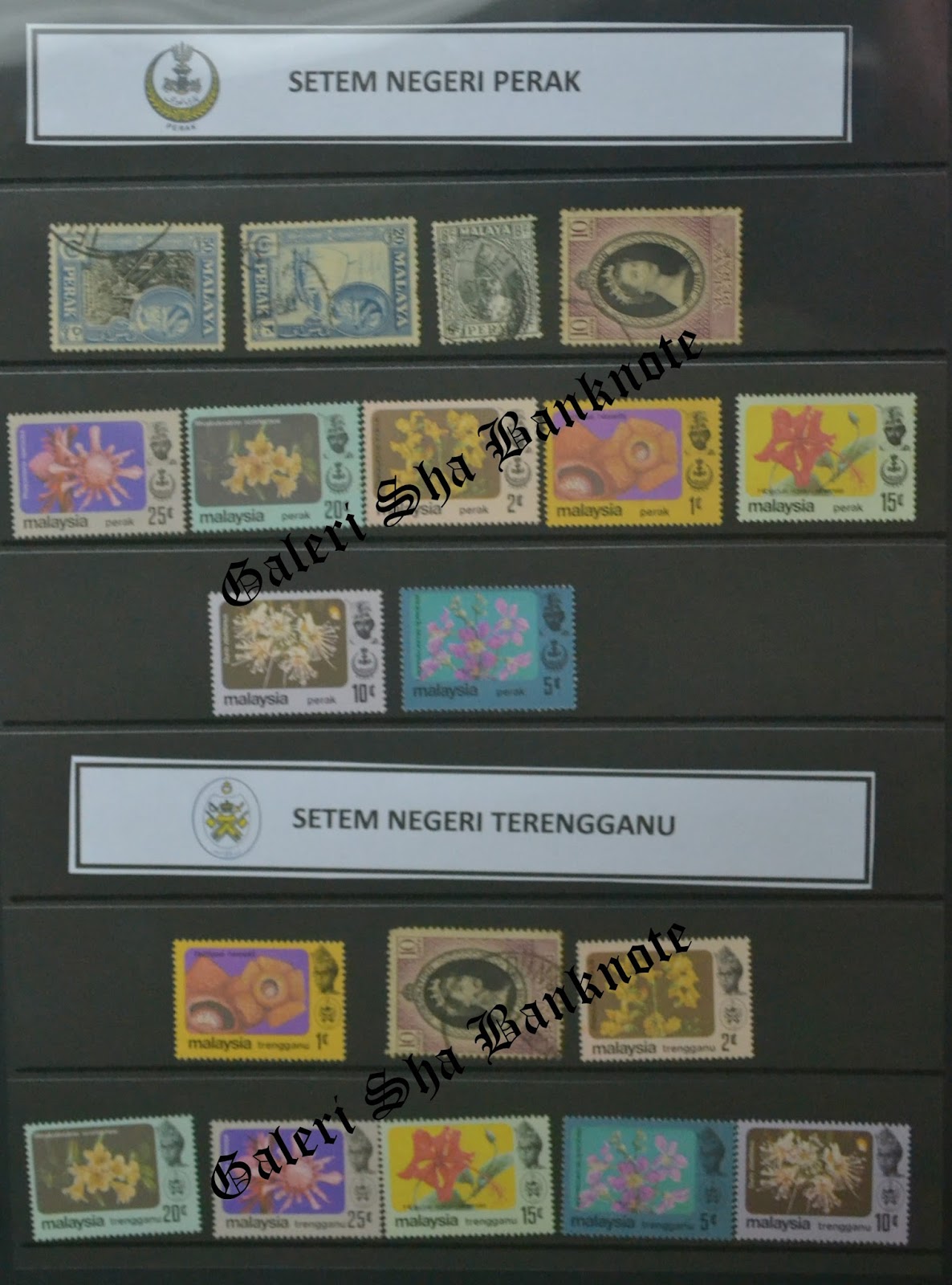 Galeri Sha Banknote: KOLEKSI SETEM NEGERI JOHOR