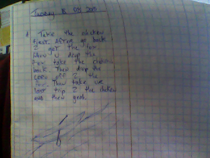 Anthony : Chicken, Fox and Corn.