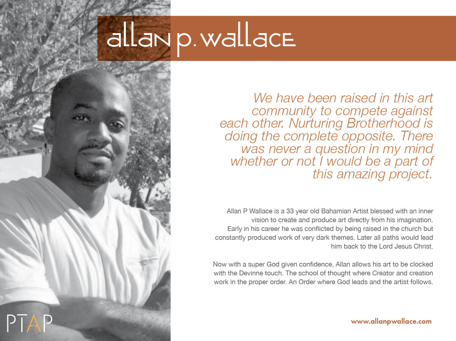 Public Treasury Art Program (PTAP): Meet The Artist: Allan P. Wallace