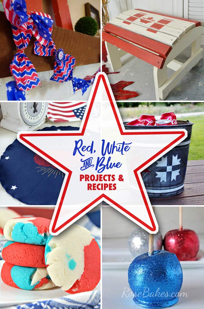 Red, White, and Blue at Inspiration Monday | i should be mopping the floor