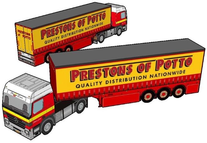 Papercraft Truck Trailers