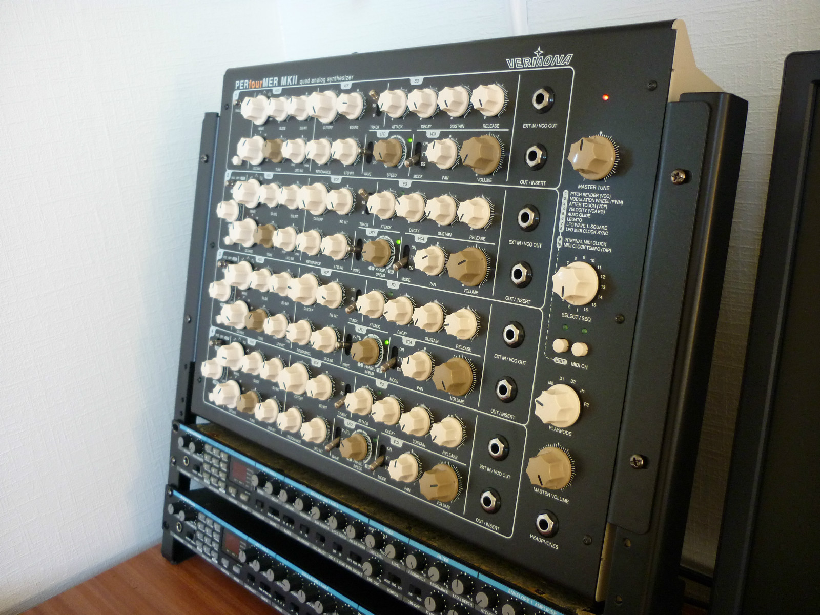 MATRIXSYNTH: Vermona PerFourMer MkII Quad Analog Synthesizer