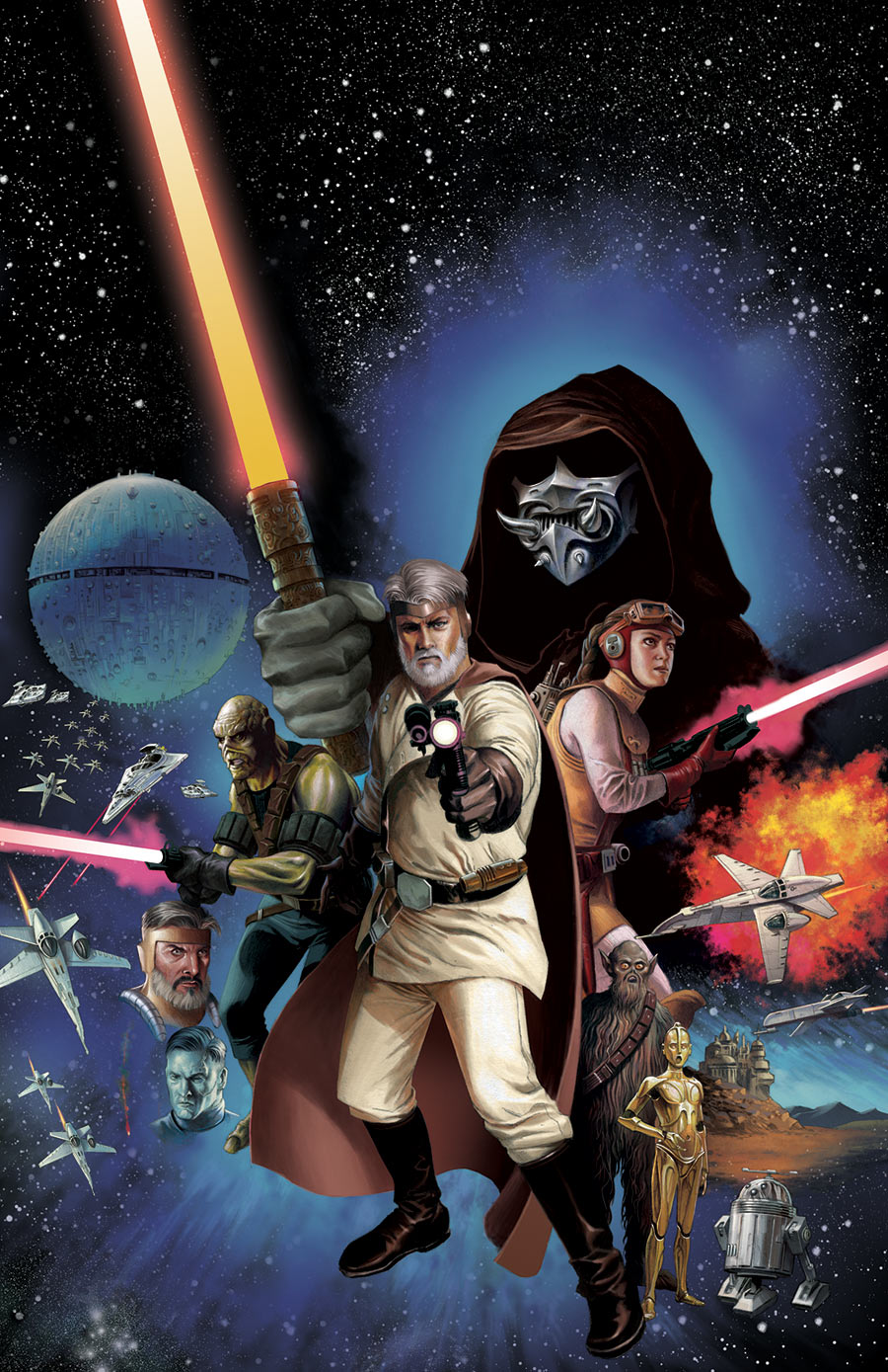 The Geeky Nerfherder: Cool Art: 'The Star Wars' Debut Issue Covers