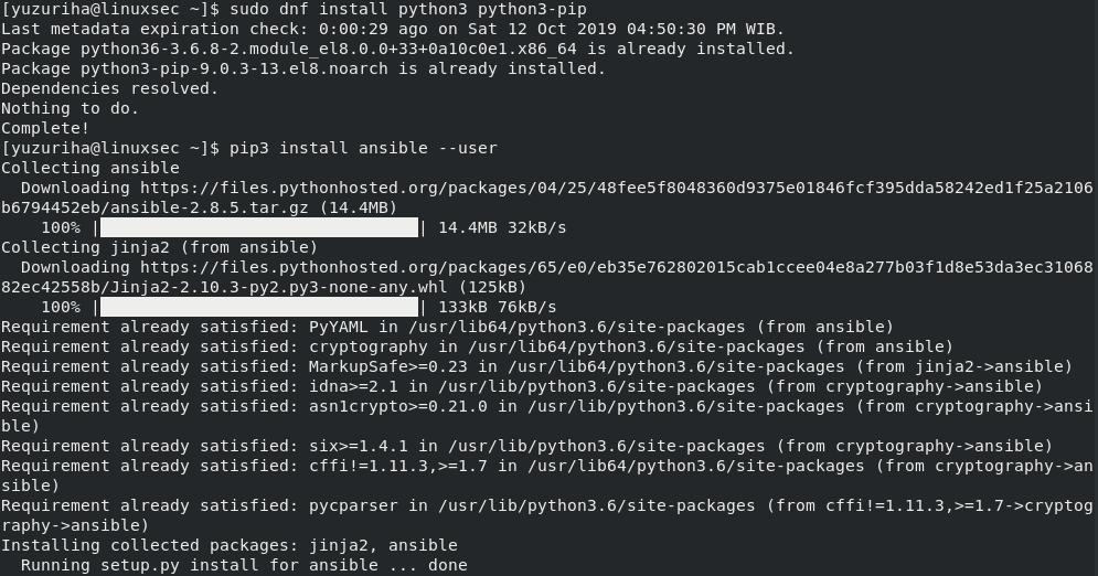 Cara Install Ansible di CentOS 8 - LinuxSec Cara Install Ansible di CentOS 8 - LinuxSec