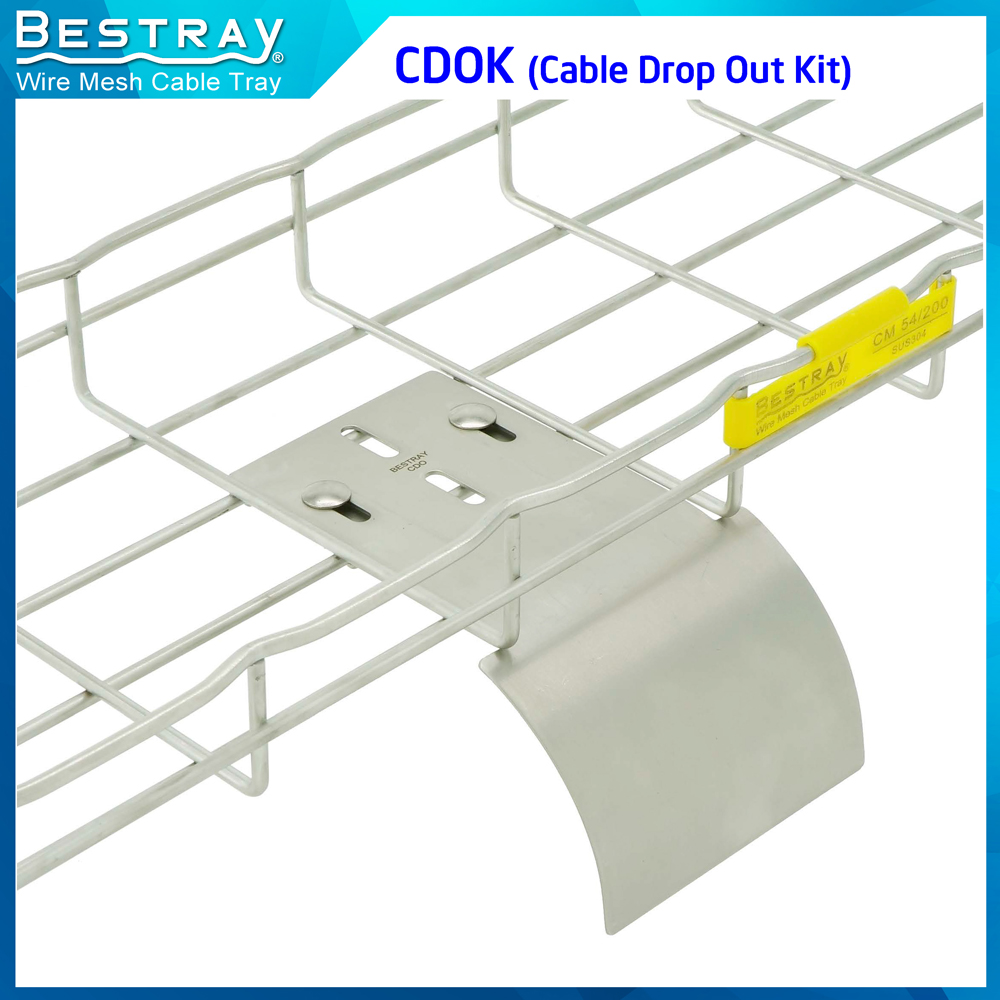 Máng Cáp Dạng Lưới | Phụ Kiện Máng Lưới Bestray | Cable Drop Out Kit (CDOK)