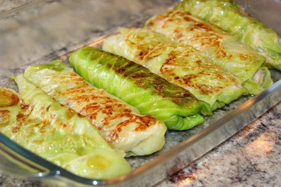 Mujeres Valiosas: Canelones de repollo con tocino