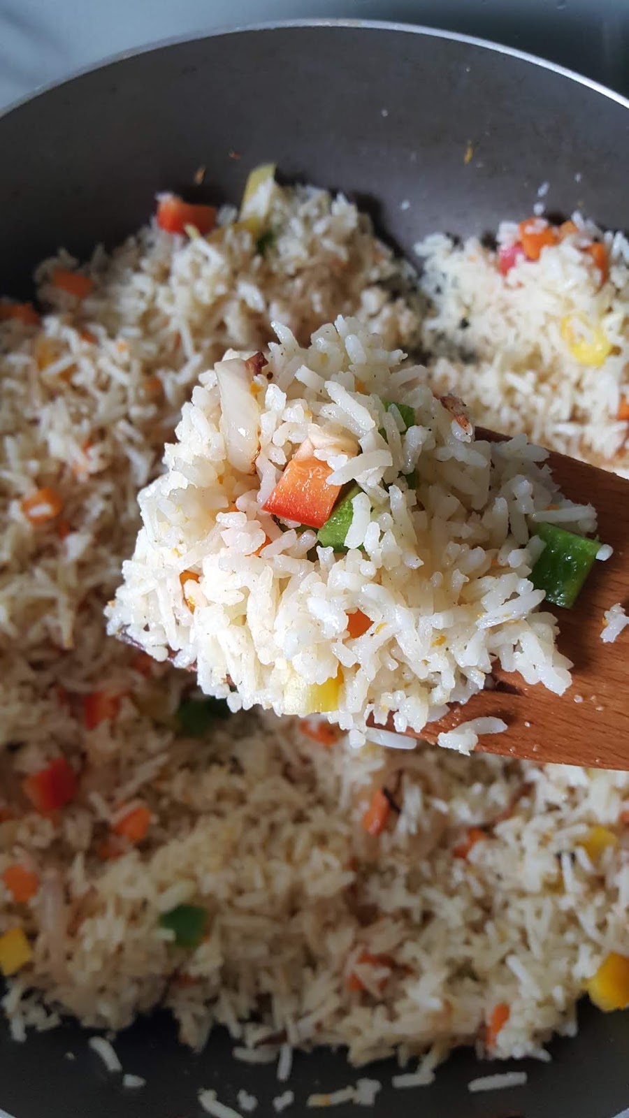 COLORED BELL PEPPER FRIED RICE / Nairobi Kitchen