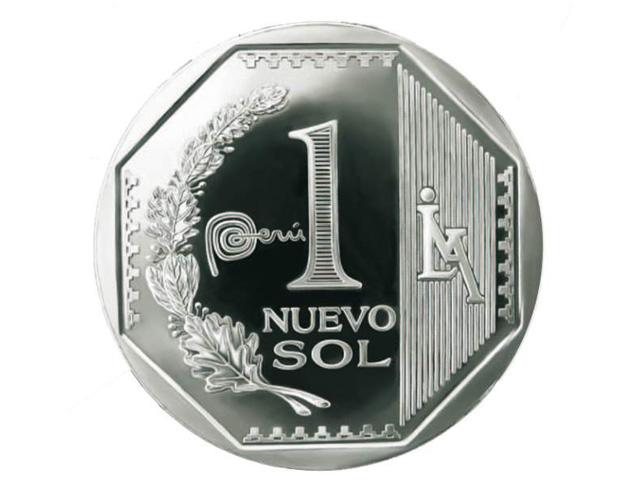 Nueva Moneda de 1 Sol - Marca Perú