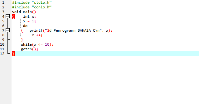 Perulangan "DO......WHILE" di Pemrograman bahasa C
