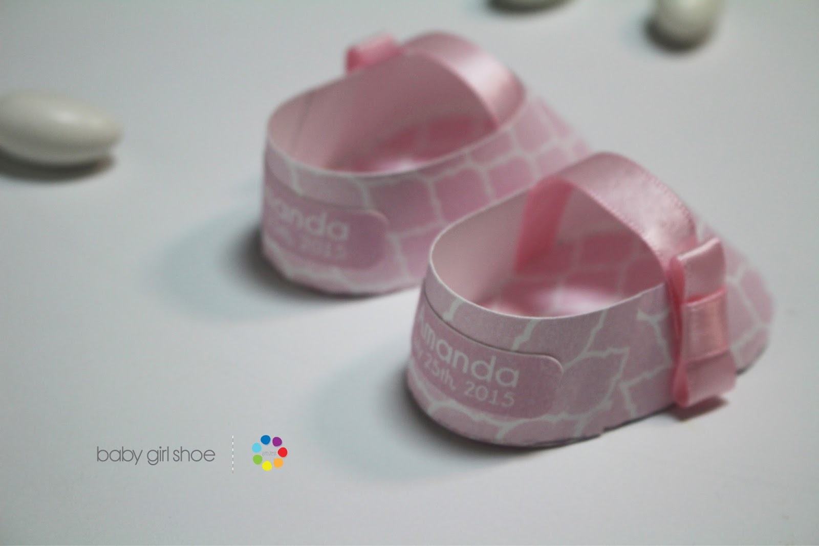 Baby Girl Paper Shoes | Baby Shower | Party Favors Place