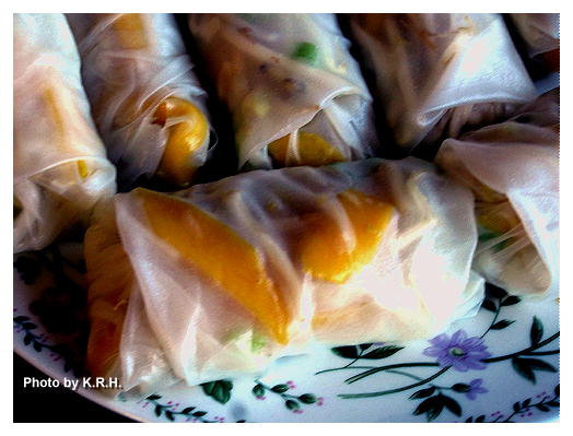 The Good Karma Kitchen: Vegan Mofo #22 Isa’s Fresh Mango Summer Rolls...