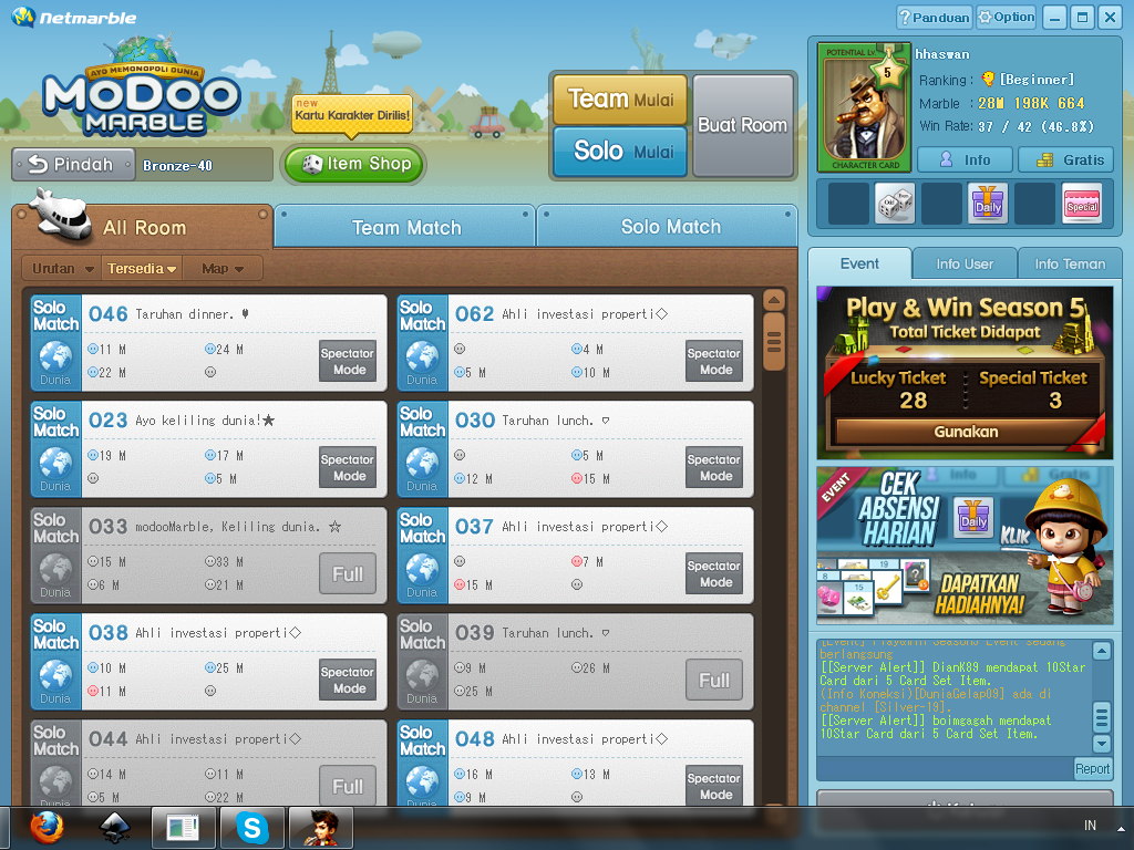 Modoo Marble [Game Monopoli Online Indonesia] - both online and offline