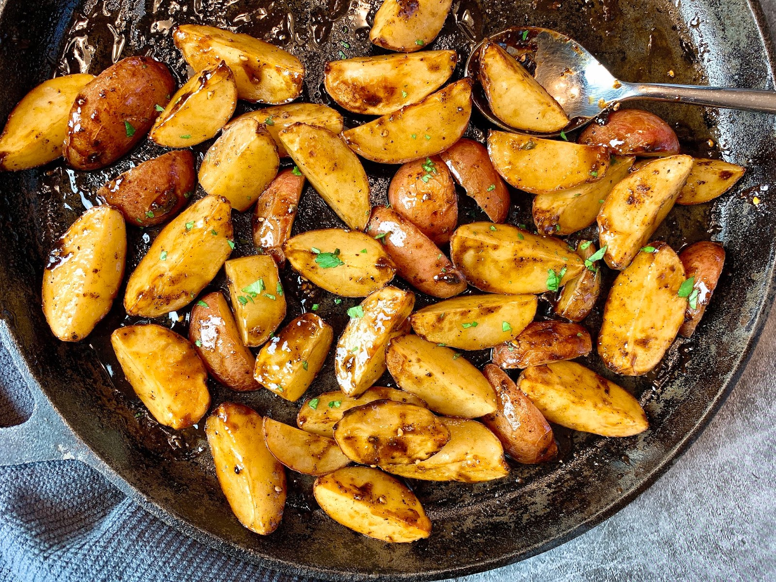 Maple-Chili Roasted Potatoes
