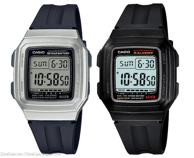 Zona Casio: ¡Ya puedes ver los nuevos Casio F-201 y los Casio W-217!