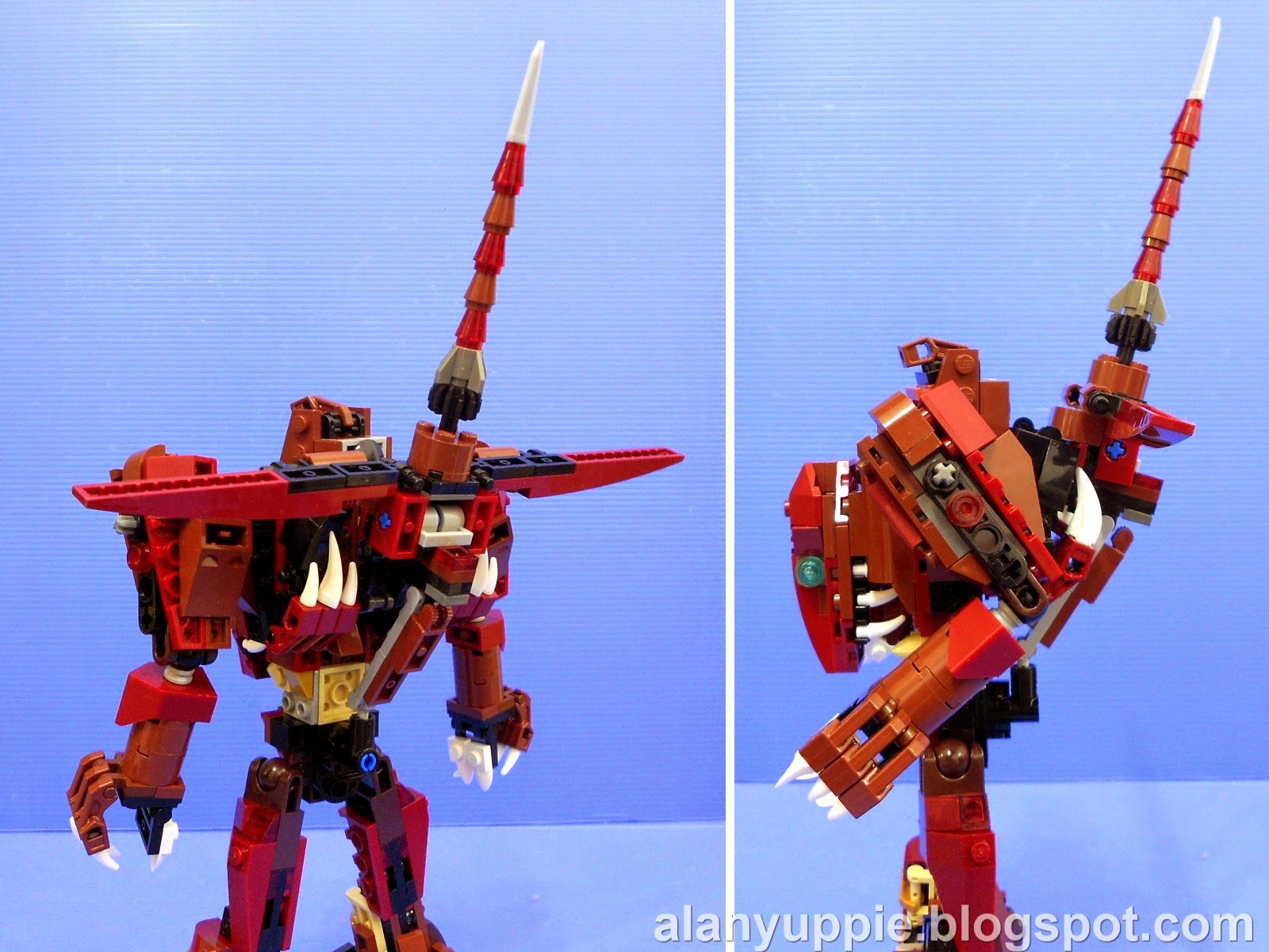 Alanyuppie's LEGO Transformers: LEGO Beast Wars Dinobot Part 2: Robot mode