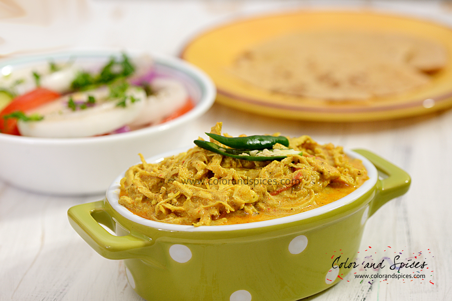 Color and Spices: Chicken bharta...kolkata style..