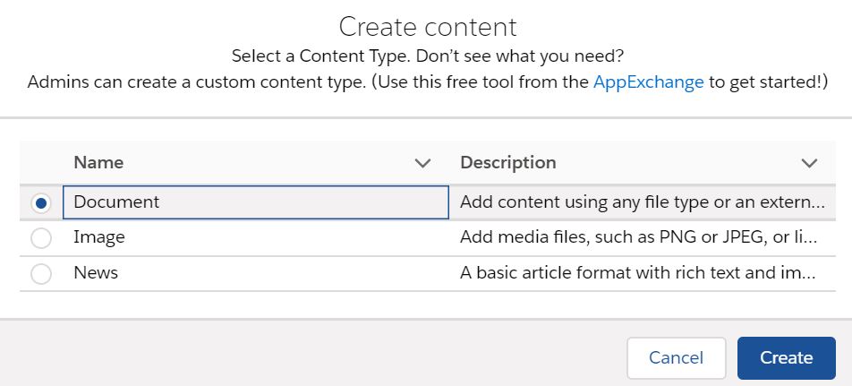 Creating Custom Salesforce CMS Content Types