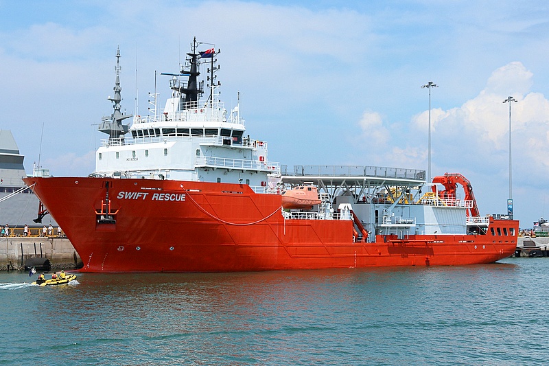 The LIMA Airshow: SWIFT RESCUE Submarine Rescue vessel