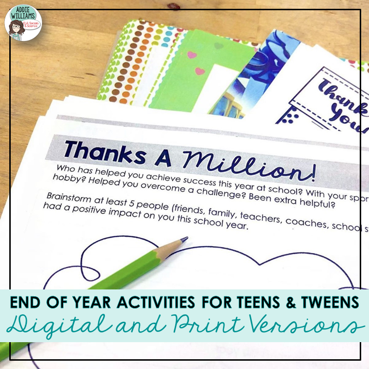 End the School Year on a Positive Note - The Secondary English Coffee Shop